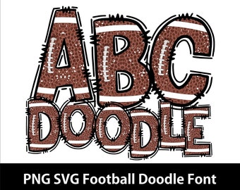 American Football Font PNG SVG Football Letters Alphabet PNG Football ...