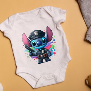 5 PNG Stitch Police Splash and Watercolor Transparent PNG File for ...