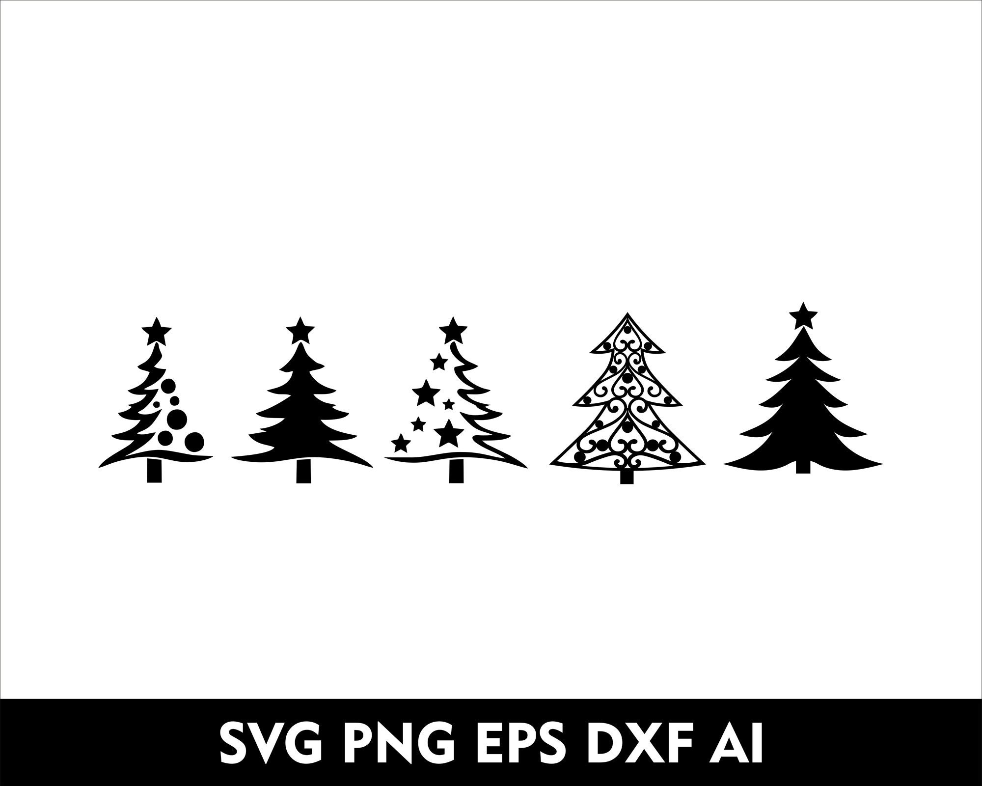 Christmas Tree Svg Bundle Christmas Svg Christmas Tree Svg - Etsy