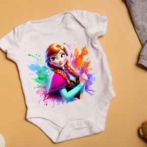 5 PNG Princess Anna Splash and Watercolor Transparent PNG File for ...