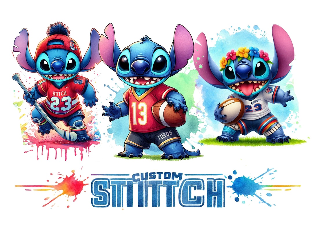 Custom Stitch Design PNG Personalized Stitch Sport Design - Etsy