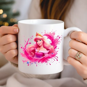 5 PNG Princess Aurora Splash and Watercolor Transparent PNG File for ...