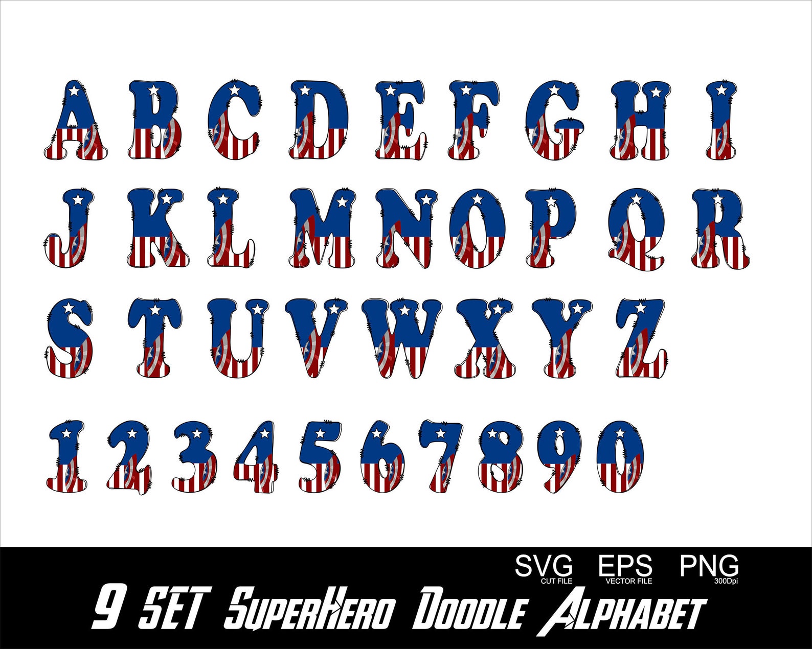 Super Hero Alphabet Svg Png Avanger Super Hero Letters Super Hero ...