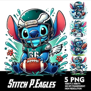 5 PNG Stitch Football P Eagles Splash Watercolor Transparent PNG for ...