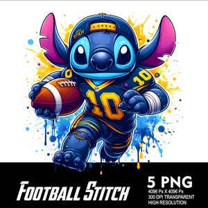 5 PNG Stitch Football Splash and Watercolor Transparent PNG for ...
