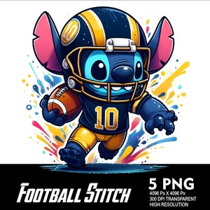5 PNG Stitch Football Splash and Watercolor Transparent PNG for ...