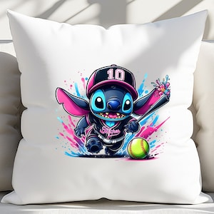 5 PNG Stitch Softball Pink Black 10 Splash and Watercolor Transparent ...
