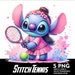 5 PNG Girl Stitch Tennis Splash and Watercolor Transparent PNG File for ...