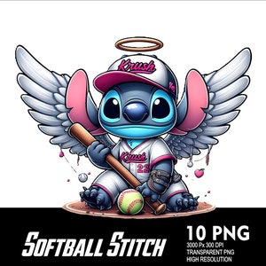 10 PNG Stitch Softball Pink White Splash and Watercolor Transparent PNG ...