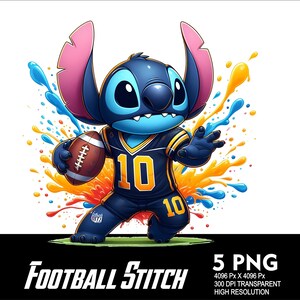 5 PNG Stitch Football Splash and Watercolor Transparent PNG for ...