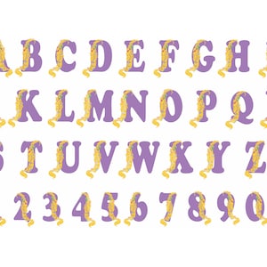 Princess Alphabet Letters 4set Bundle Girl Princess Doodle Font SVG ...