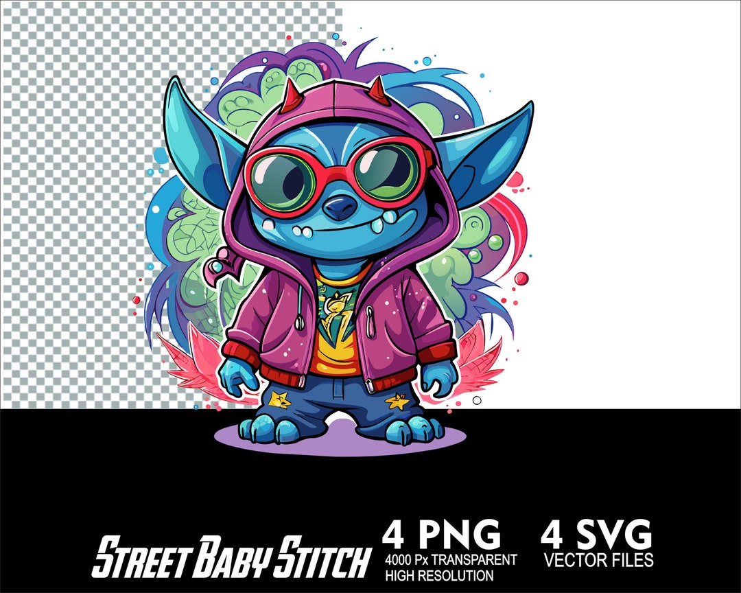 4 Design Streetwear Baby Sititch SVG PNG Baby Stitch Sublimation and ...