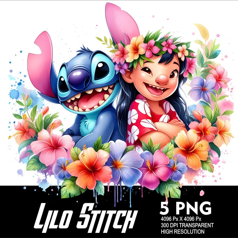 Lilo and Stitch Flowers - Etsy