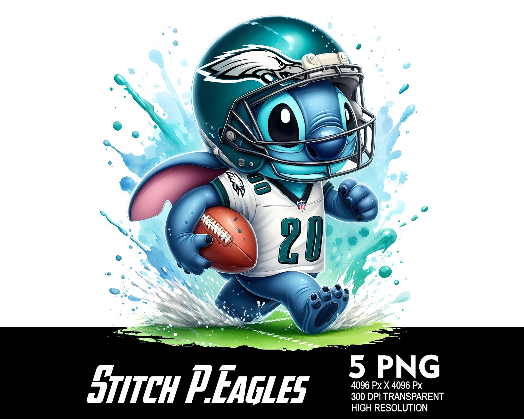 5 PNG Stitch Football P Eagles Splash Watercolor Transparent PNG for ...