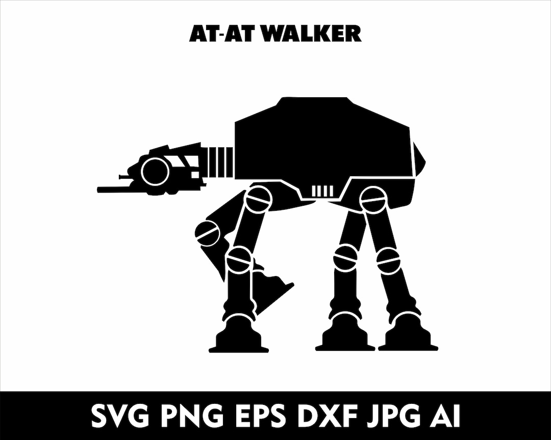 Star Wars AT-AT Walker SVG Star Wars Ships Vector Plans Svg Eps Dxf Png ...