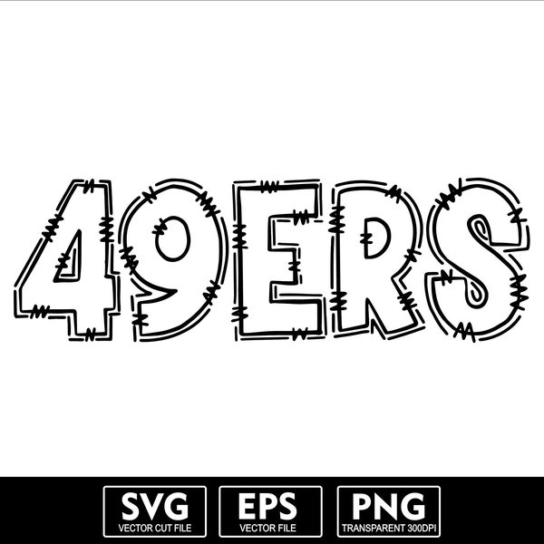 49ers Font - Etsy