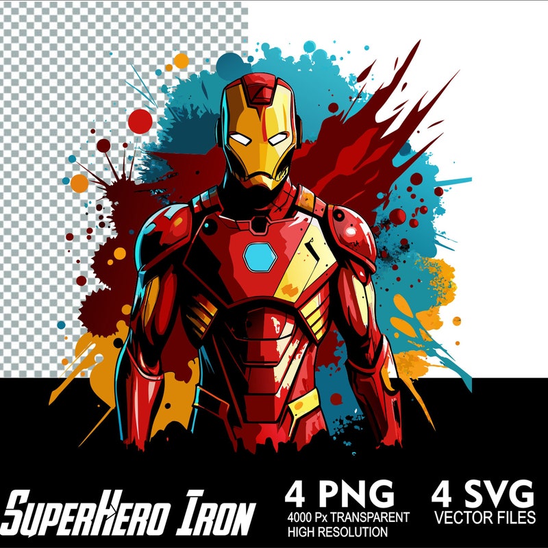 Iron Man Svg - Etsy