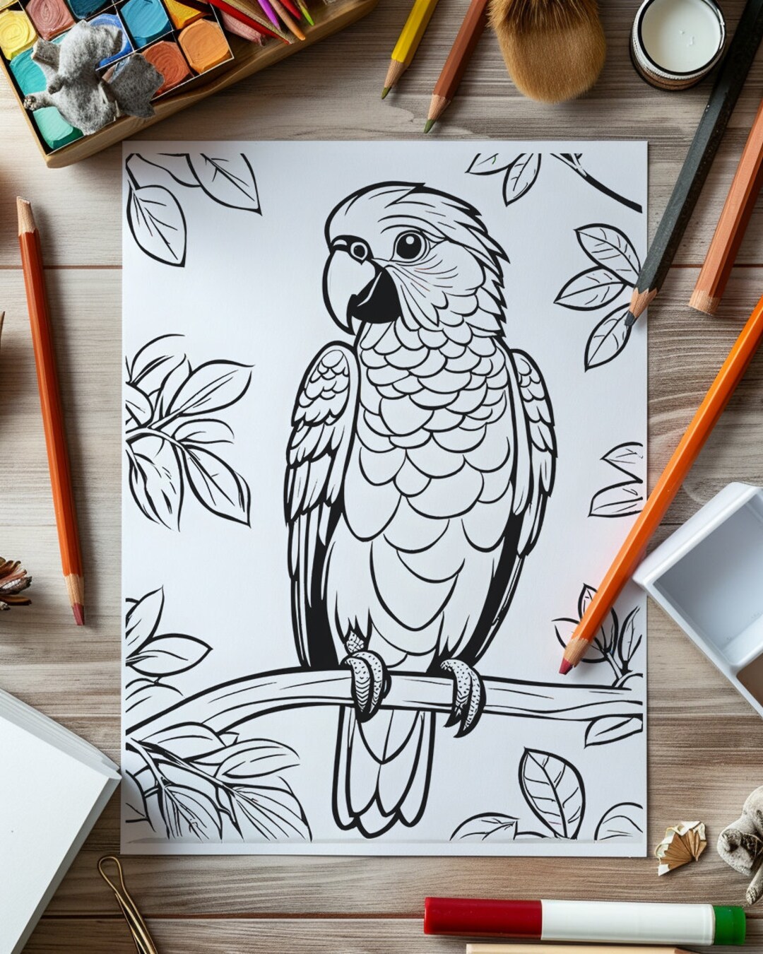 Parrot Coloring Pages Parrot Printables, Parrot Coloring Sheets, Parrot ...