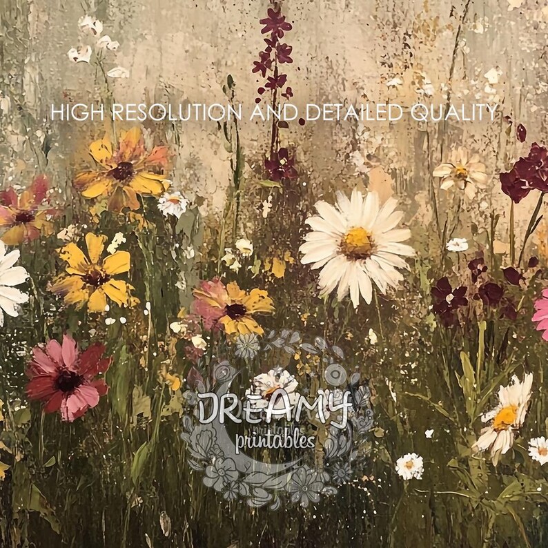 Spring Frame Tv Art Wildflowers, Botanical Neutral Spring Painting ...