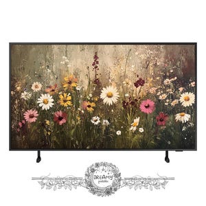 Spring Frame Tv Art Wildflowers, Botanical Neutral Spring Painting ...