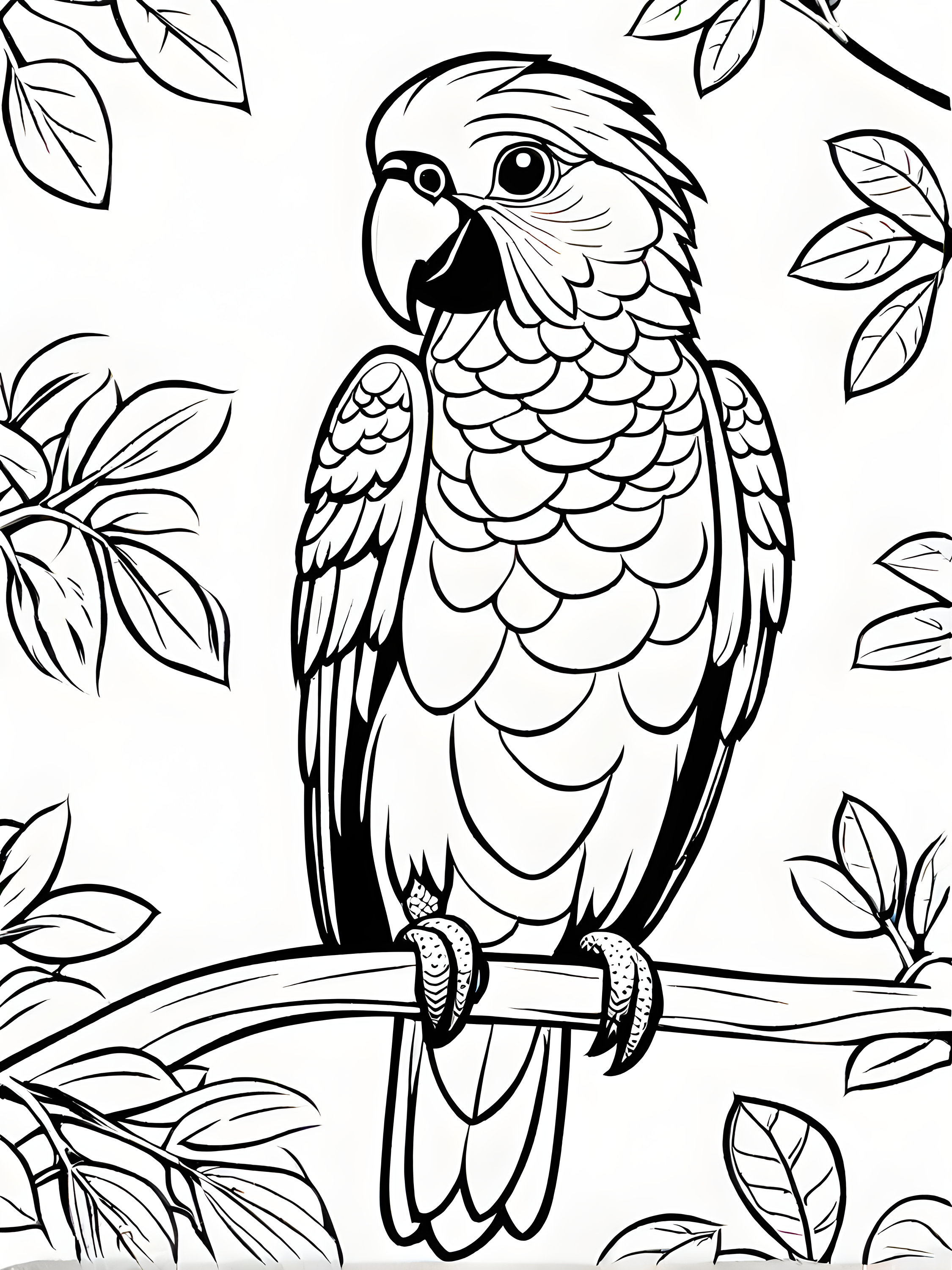 Parrot Coloring Pages Parrot Printables, Parrot Coloring Sheets, Parrot ...
