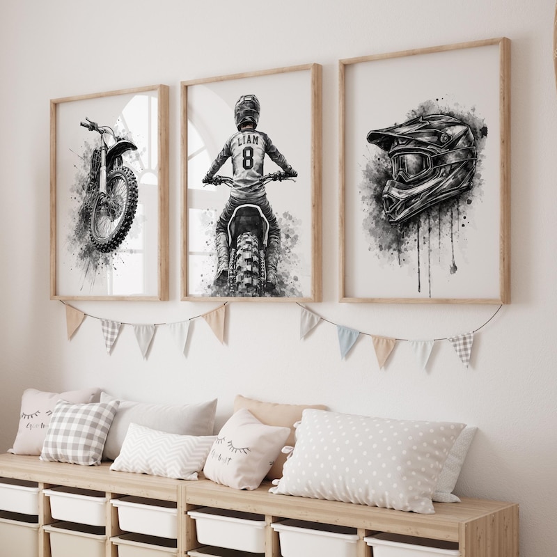 Custom Motocross Poster - Etsy