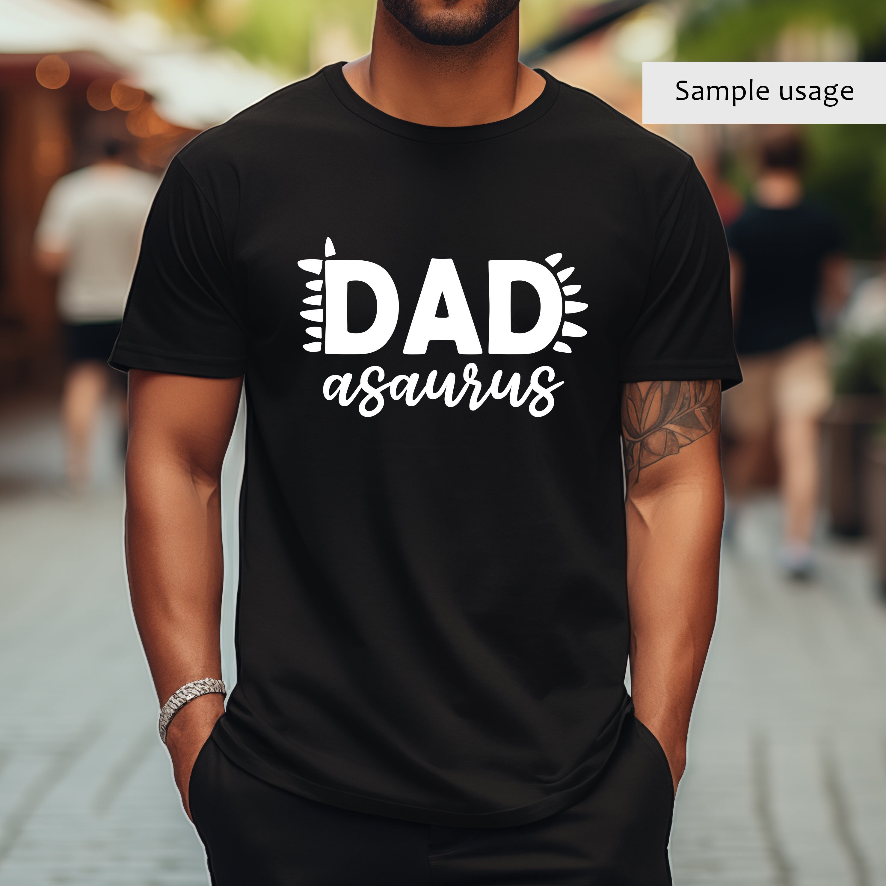 Dad A Saurus Dinosaur SVG Cut File for Cricut, Dino Svg Green Fathers ...
