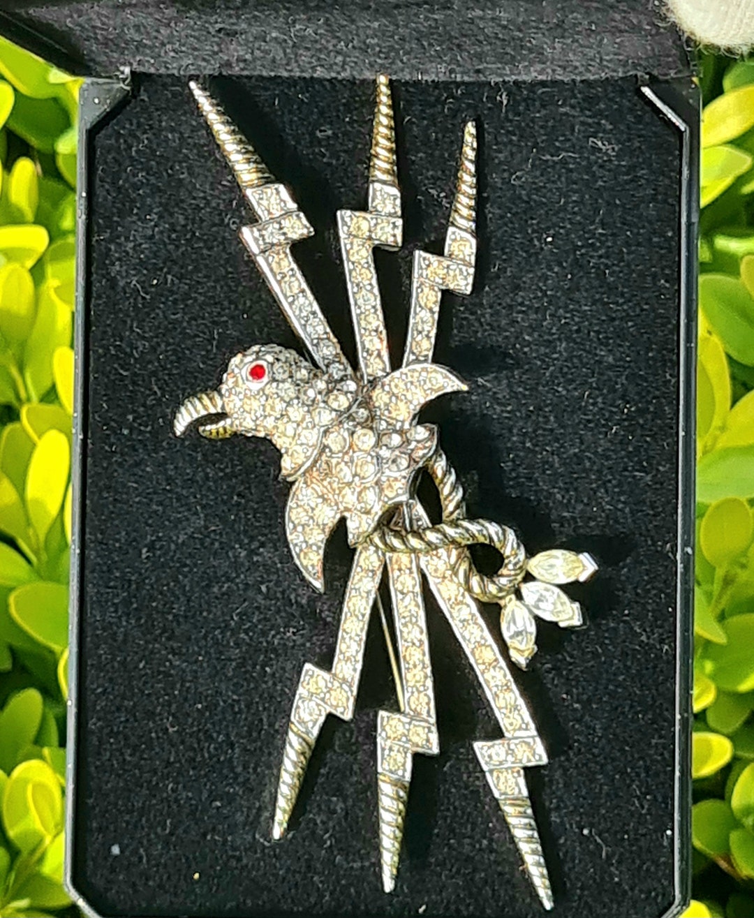 Vintage Signed Christian Dior Mitchel Maer CD Designer Diamonds Paste ...