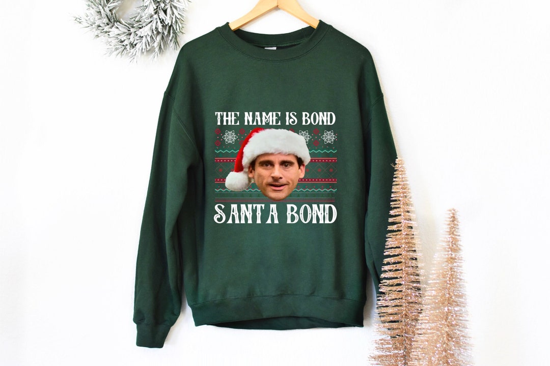 Michael Scott Santa Bond Unisex Crewneck Sweatshirt the - Etsy