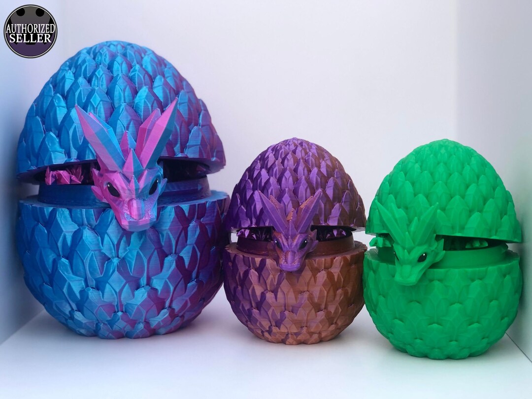 3D Printed Baby Dragon and Egg | Dragon Egg | Dragon | Stocking Filler ...