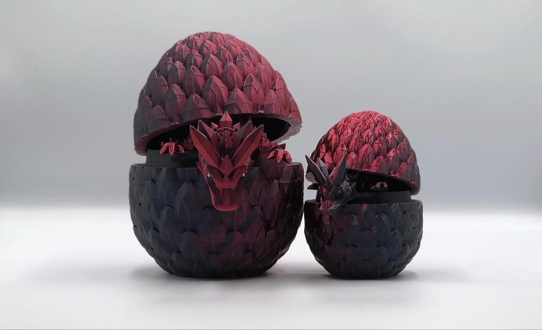 Mushu 3D Printed Baby Dragon & Egg Dragon Egg 3D Printed Gift Gift ...
