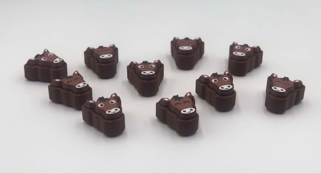 3D Printed Horse Anxiety Fidget Clicker Anxiety Relief Fidget Toys ...