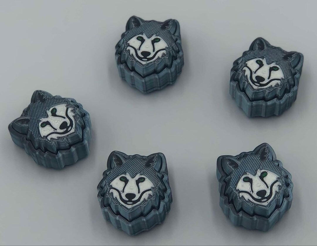 3D Printed Wolf Anxiety Fidget Clicker | Anxiety Relief | Fidget Toys ...