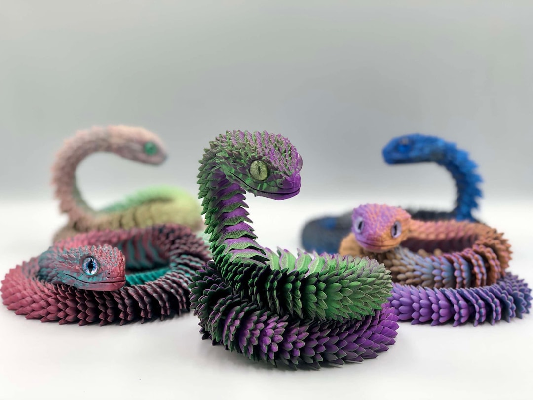 3D Printed Snake | Viper Snake | 3D Printed | Snake | Gifts for Him ...
