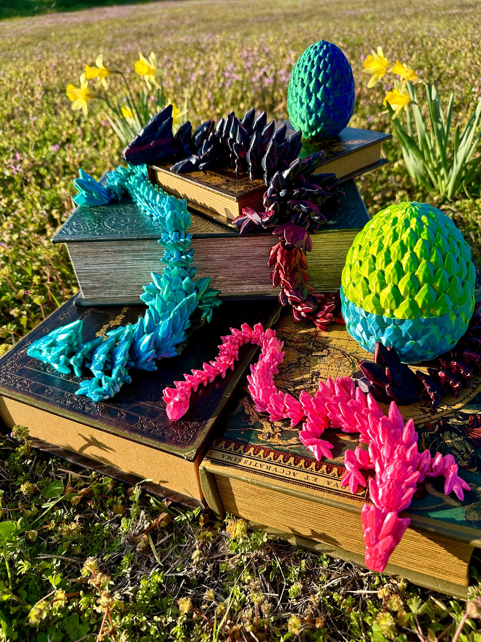 Gemstone Dragon - 3D Printed Sensory Articulated Fidget Toy - Design by ...
