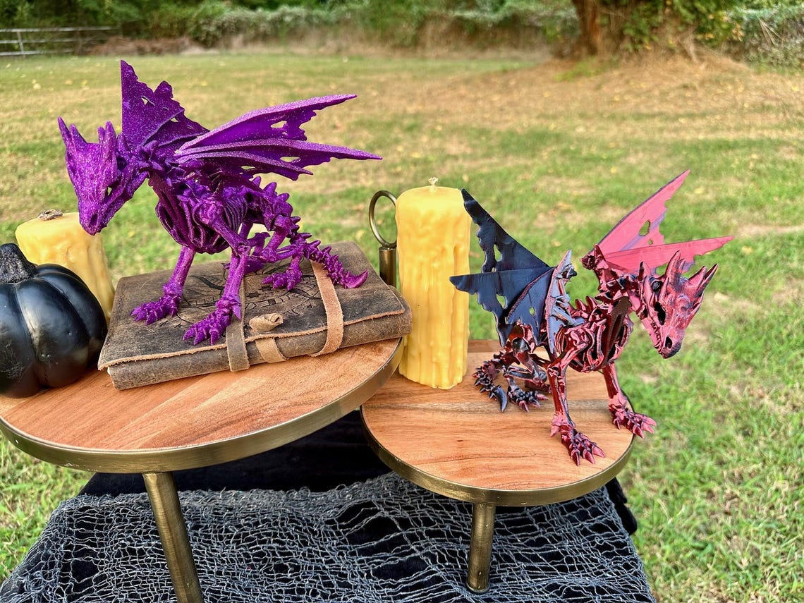 Wraithwing Dragon - 3D Printed Display Piece - Design by Cinderwing3d ...