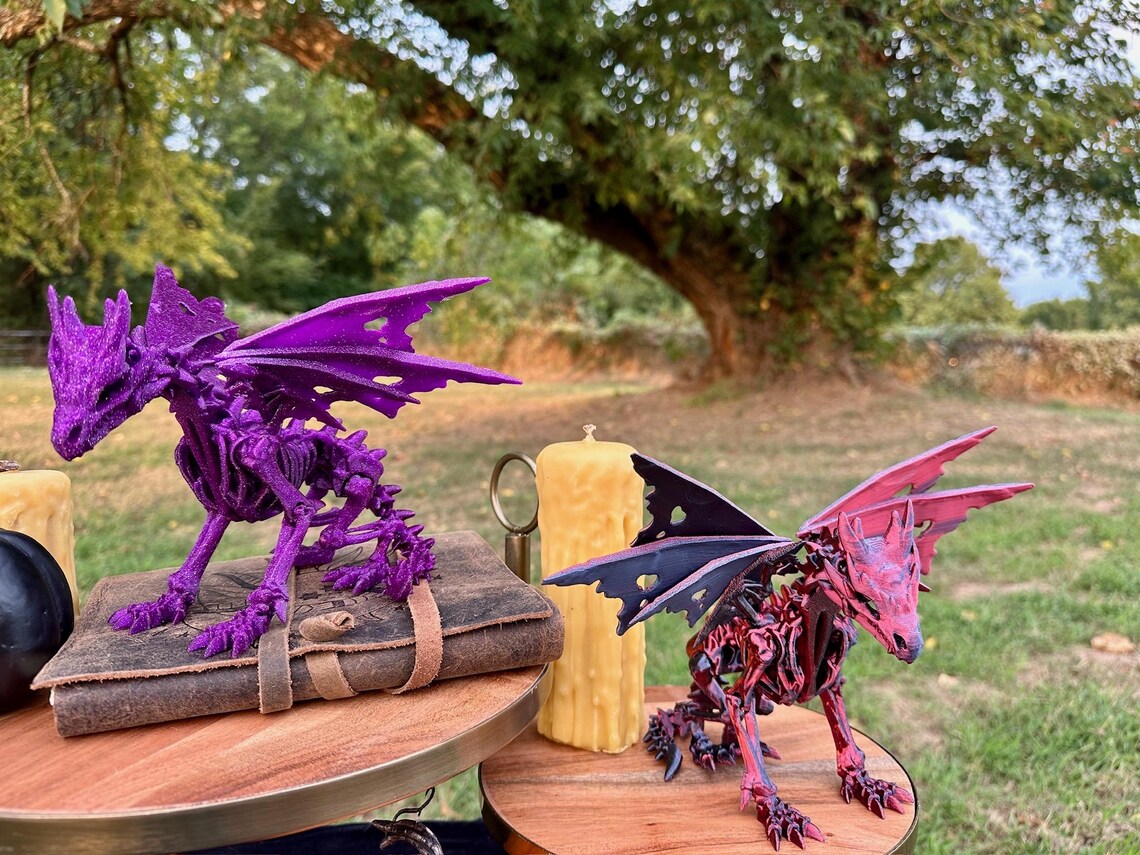 Wraithwing Dragon - 3D Printed Display Piece - Design by Cinderwing3d ...
