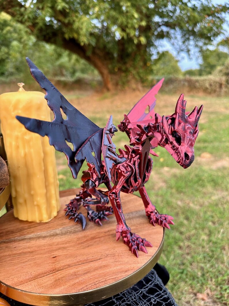 Wraithwing Dragon - 3D Printed Display Piece - Design by Cinderwing3d ...