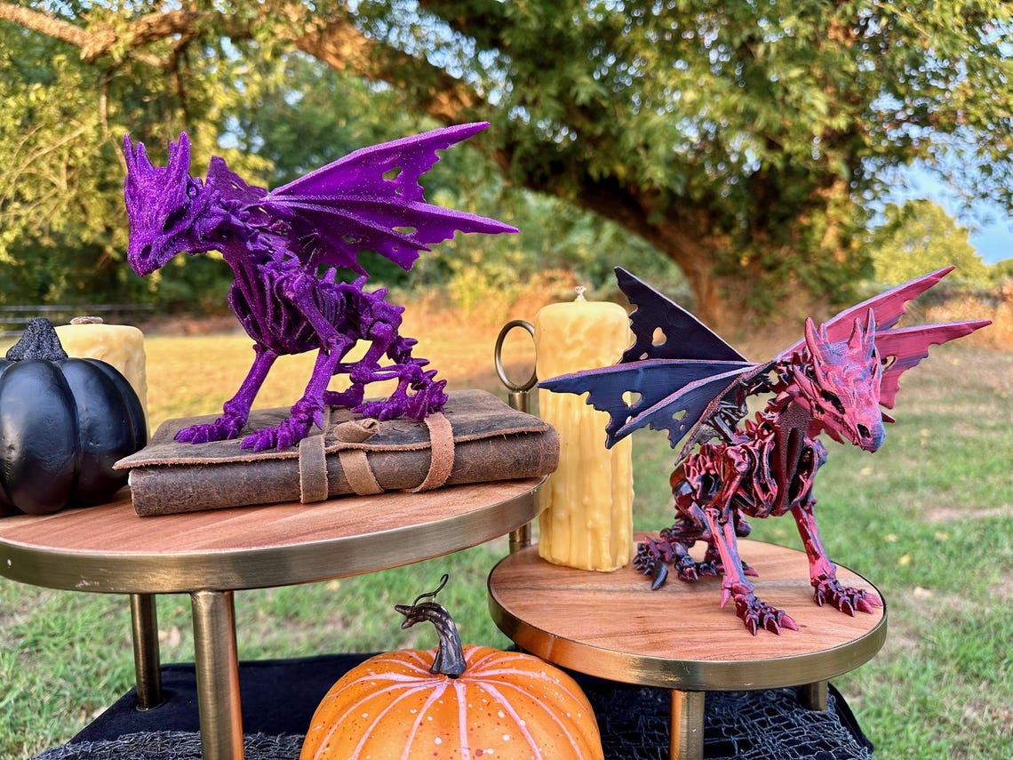 Wraithwing Dragon - 3D Printed Display Piece - Design by Cinderwing3d ...