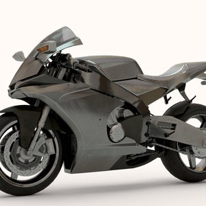 3D Model of Sports Bike Low Poly 3D Models - Etsy