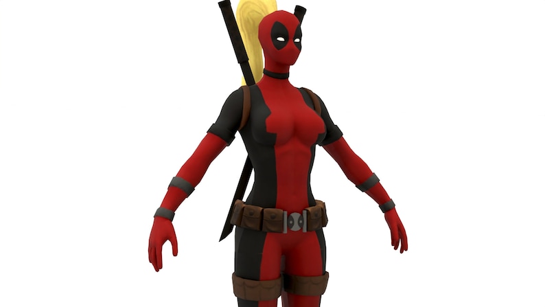 Lady Deadpool 3D Models Gaming Character - Etsy