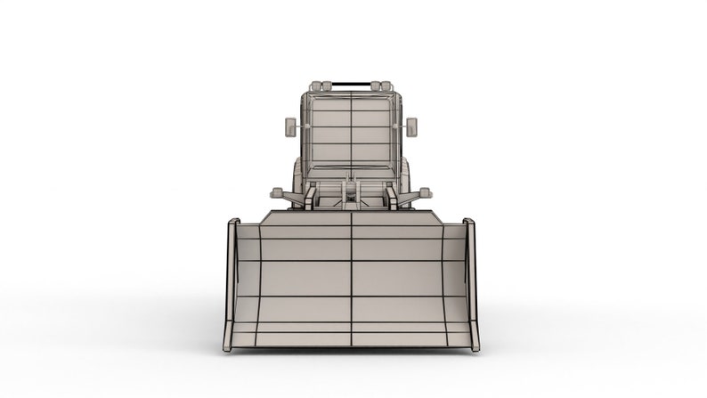 3d Model Bulldozer PBR Digital Files Instant Download - Etsy