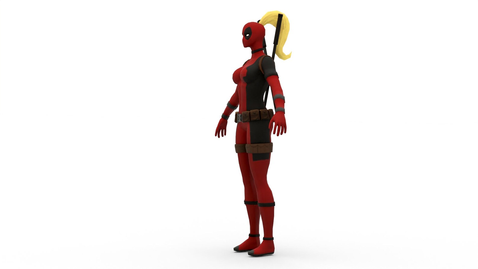 Lady Deadpool 3D Models Gaming Character - Etsy