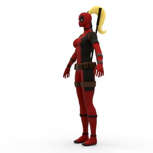 Lady Deadpool 3D Models Gaming Character - Etsy