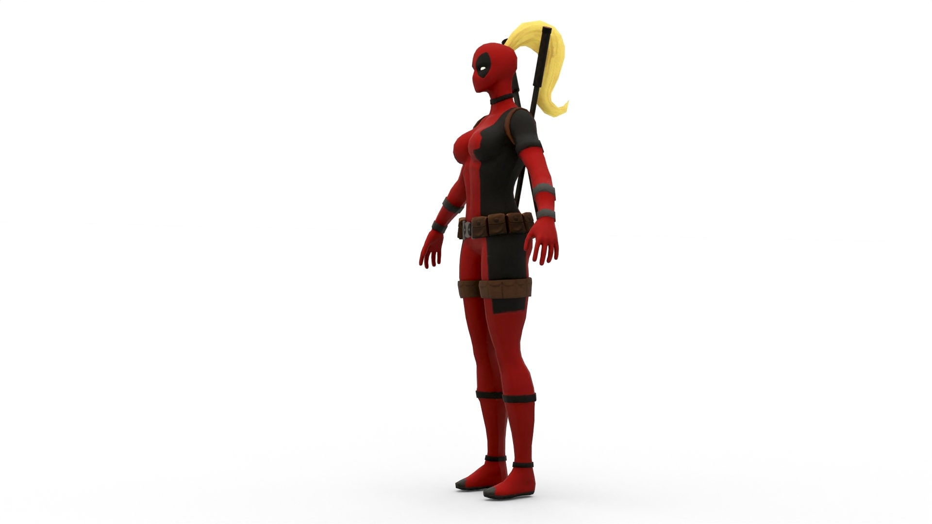Lady Deadpool 3D Models Gaming Character - Etsy