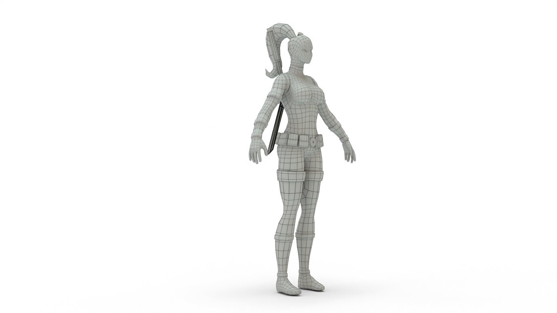 Lady Deadpool 3D Models Gaming Character - Etsy