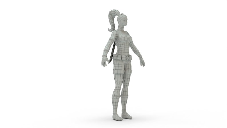 Lady Deadpool 3D Models Gaming Character - Etsy