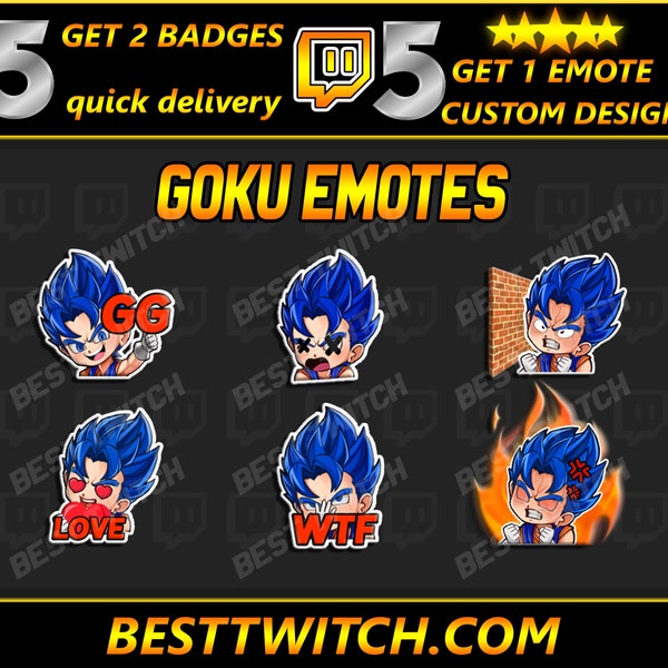 Dragon Ball Z Emotes - Etsy