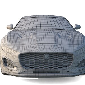 Jaguar F-type 3D Models Luxury Sports Car File Formats Such as .OBJ and ...