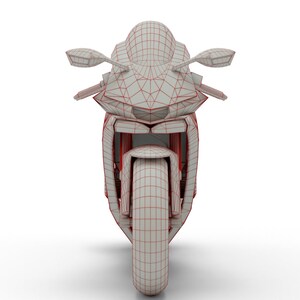 3D Model of Sports Bike Low Poly 3D Models - Etsy